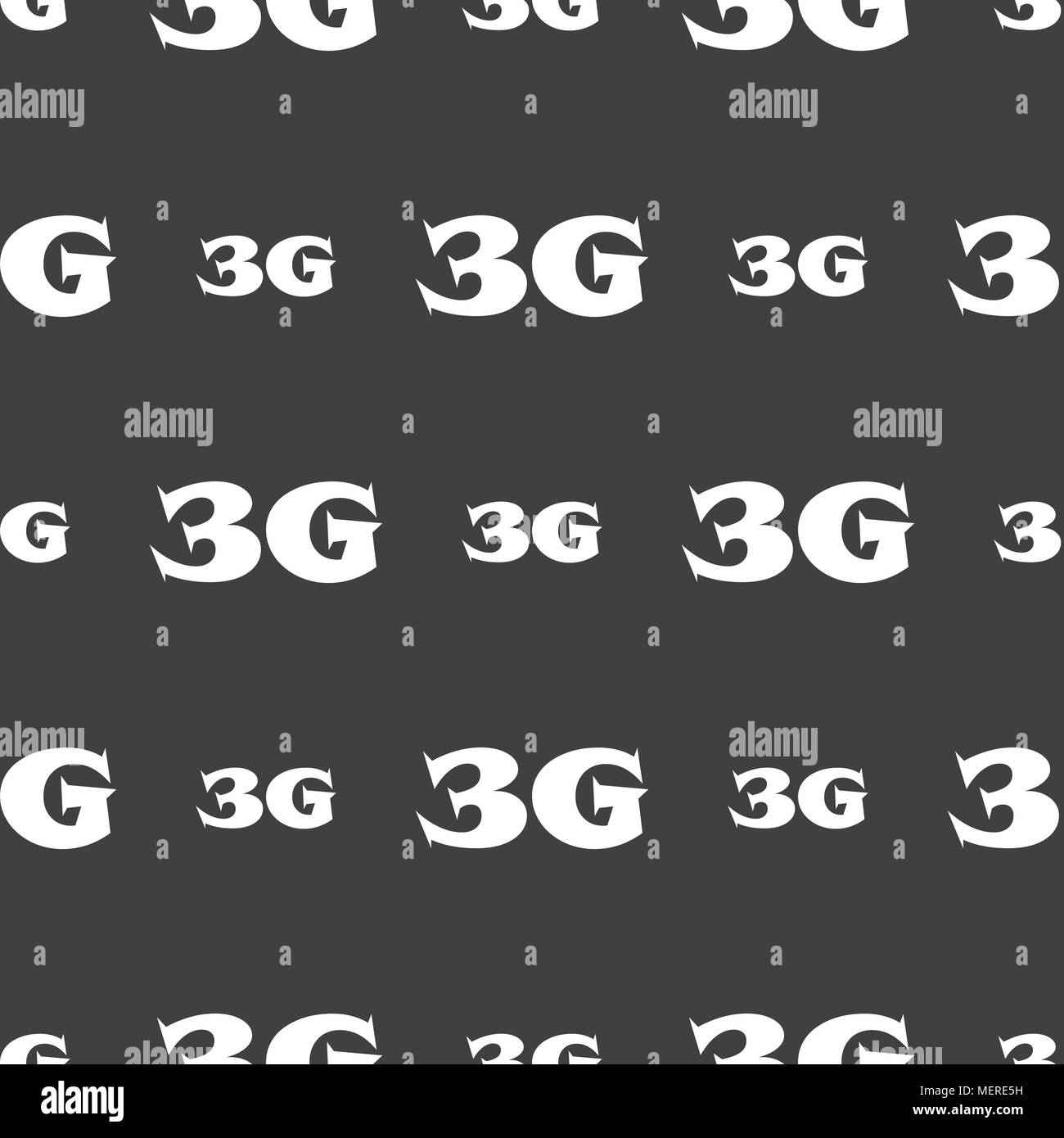 3G sign icon. Mobile telecommunications technology symbol. Seamless ...