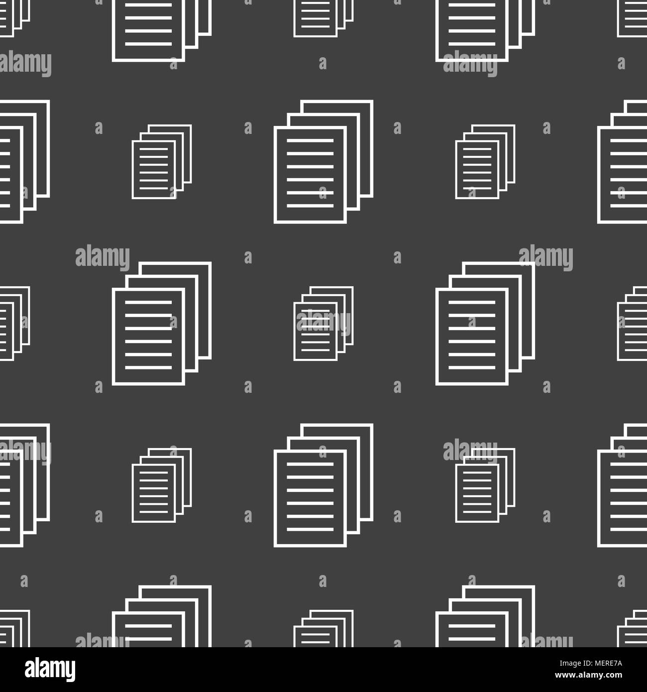 Copy File Sign Icon Duplicate Document Symbol Seamless Pattern On A