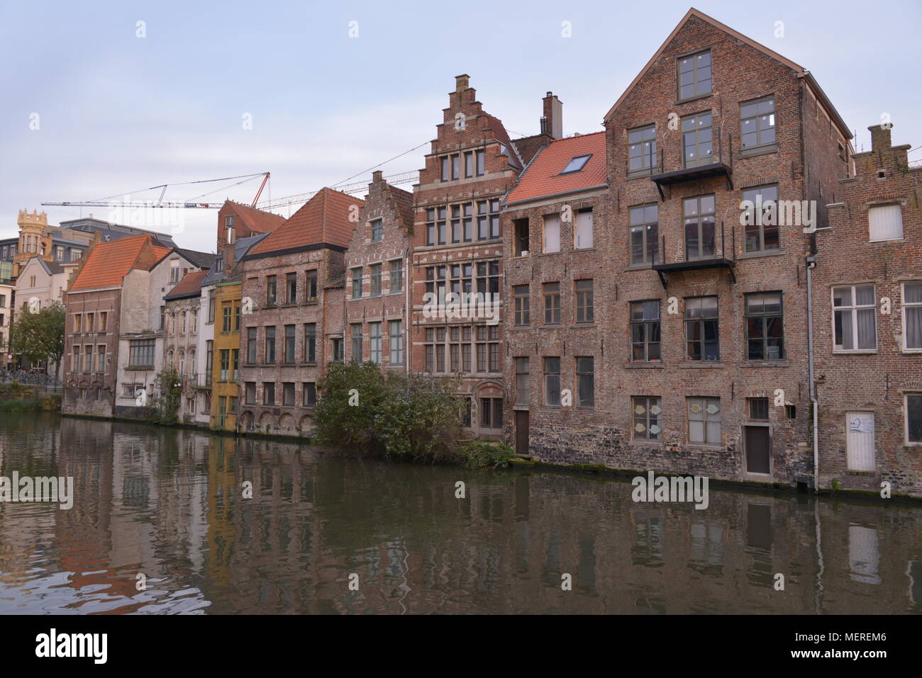 night view- Gent Stock Photo - Alamy