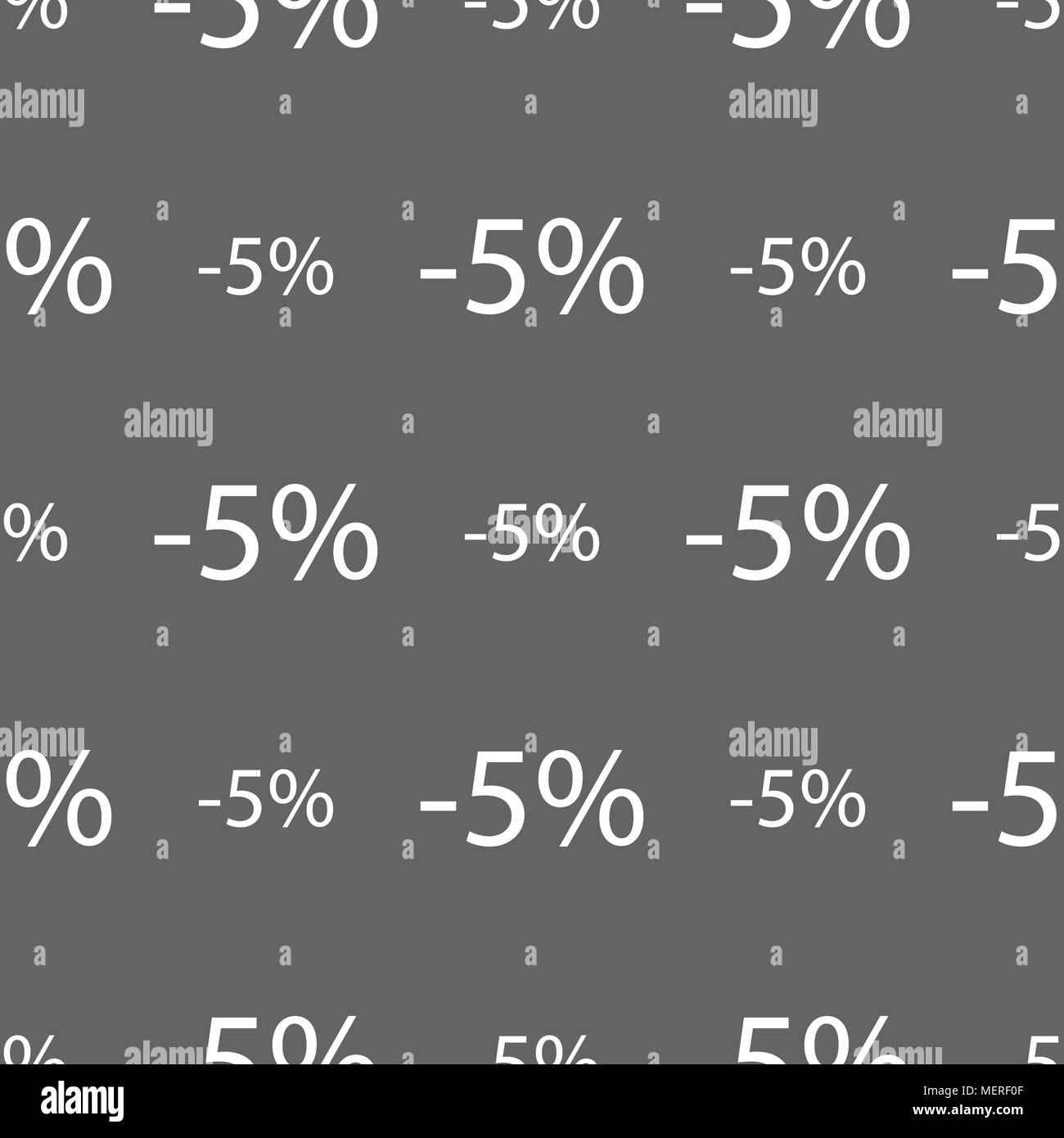 5 percent discount sign icon. Sale symbol. Special offer label ...