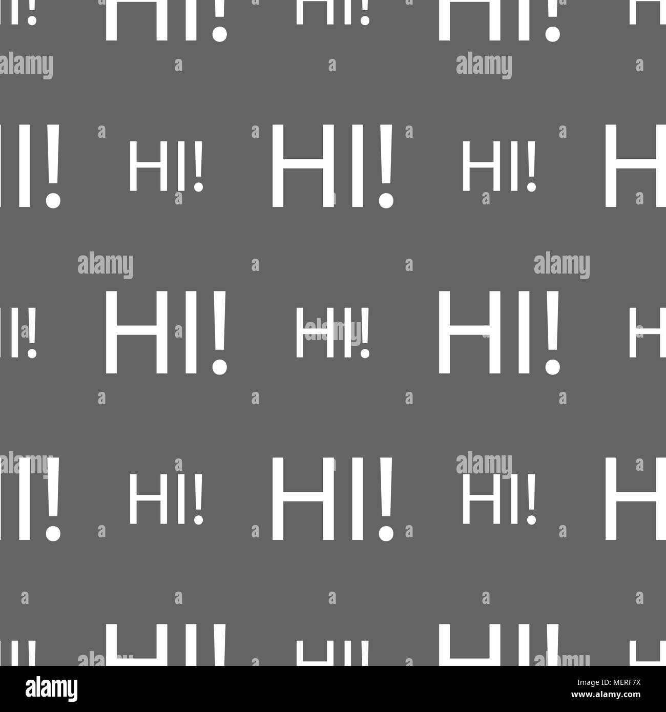 HI sign icon. India translation symbol. Seamless pattern on a gray ...