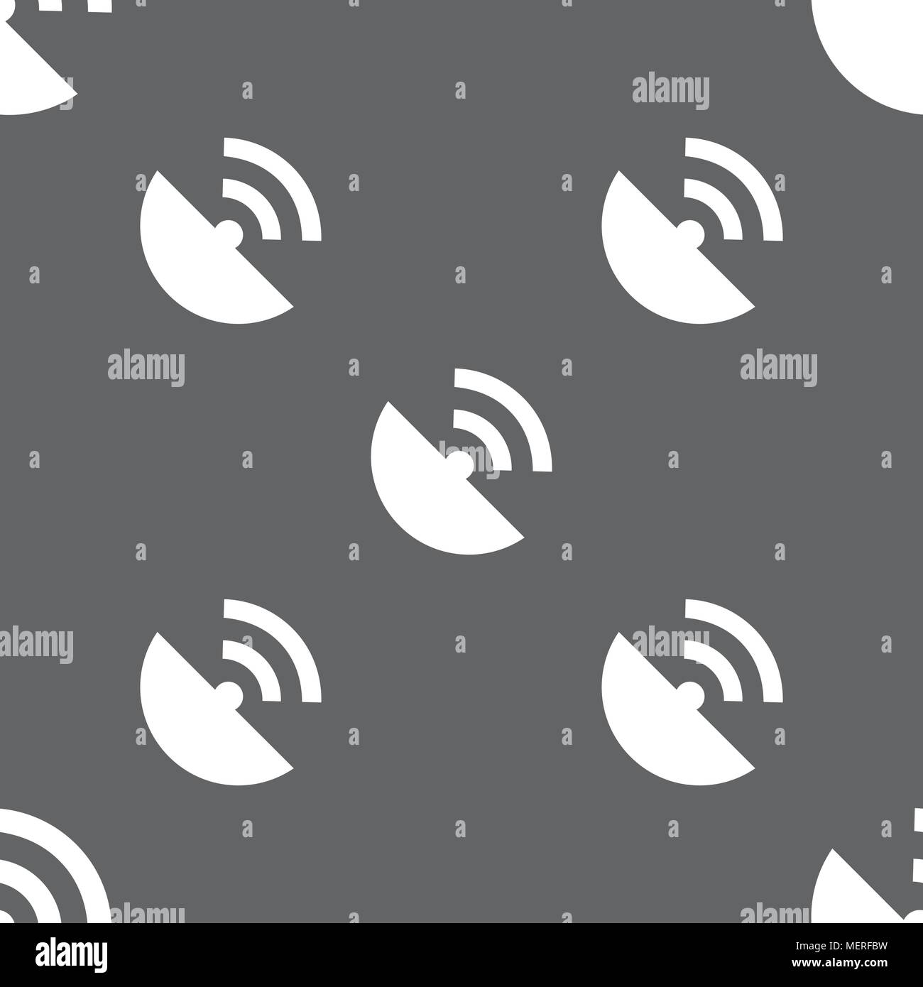 GPS icon. Flat modern. Seamless pattern on a gray background. Vector ...