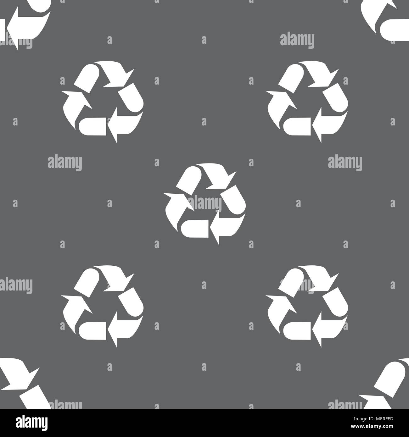 processing icon sign. Seamless pattern on a gray background. Vector ...