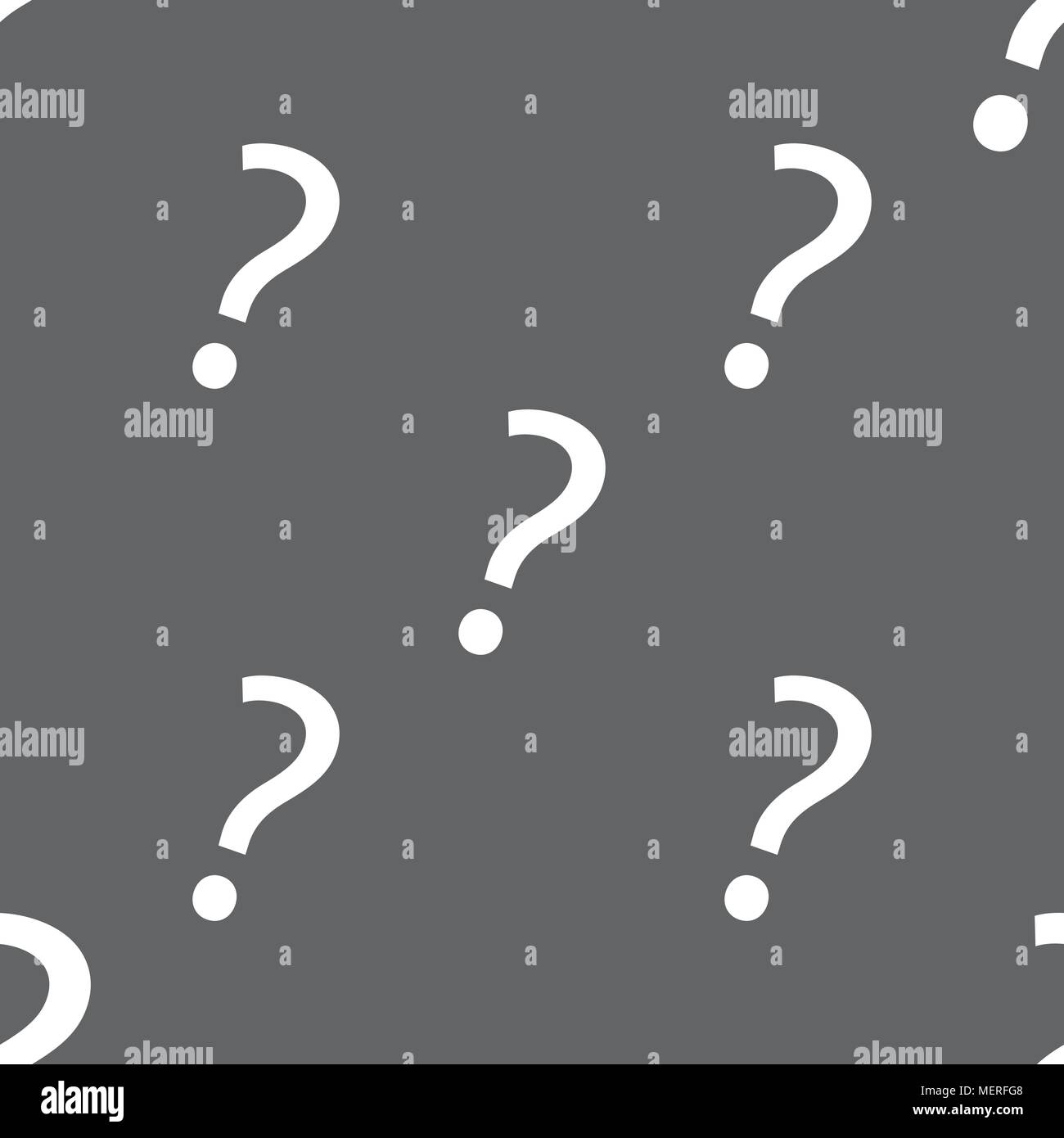 Question mark sign icon. Help symbol. FAQ sign. Seamless pattern on a ...