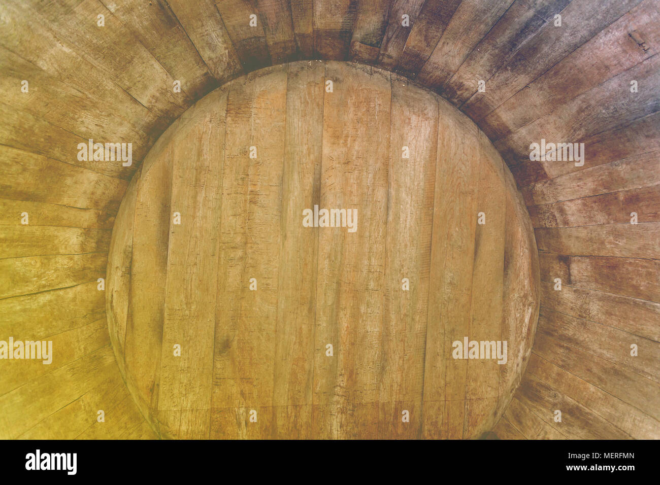inside an oak barrel, An old wine cellar with oak barrels,barrels for ...