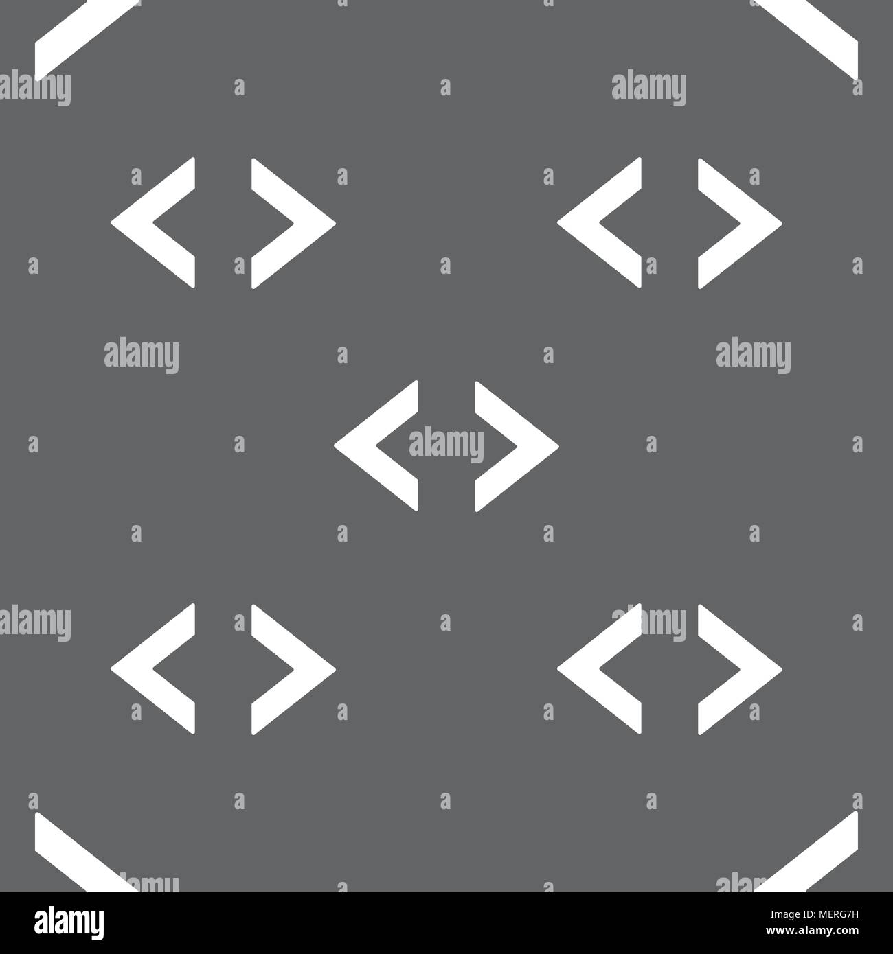 Code sign icon. Programmer symbol. Seamless pattern on a gray ...