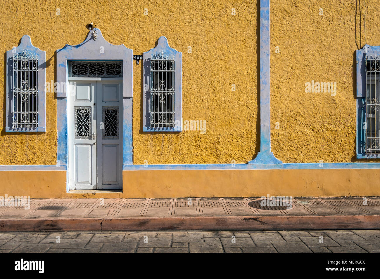 Street view in the centre of Merida downtown in Mexico Stock Photo - Alamy