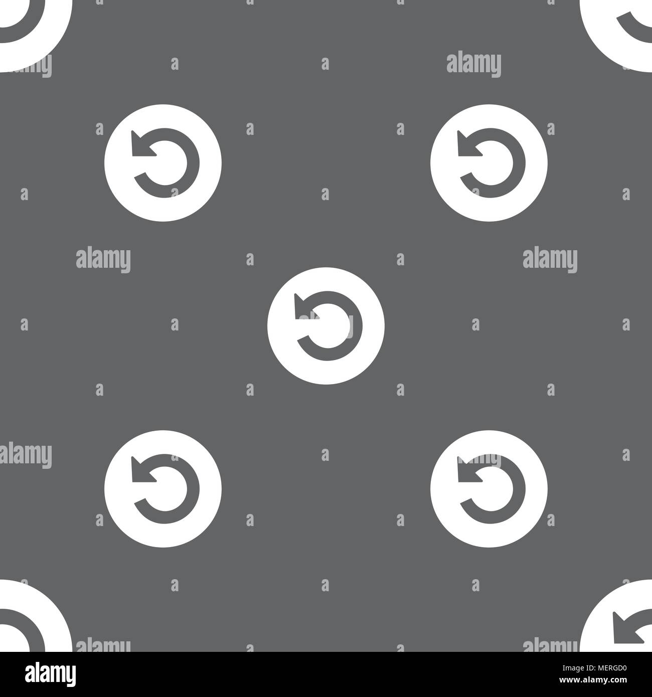 Upgrade, arrow icon sign. Seamless pattern on a gray background. Vector ...