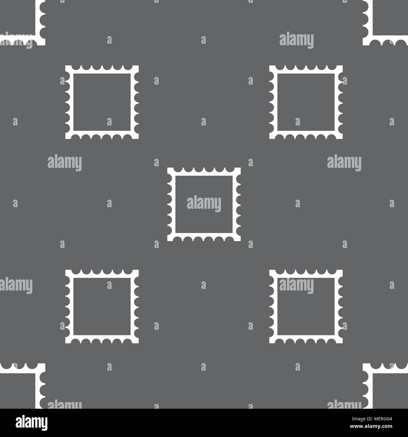 Photo frame template icon sign. Seamless pattern on a gray background ...