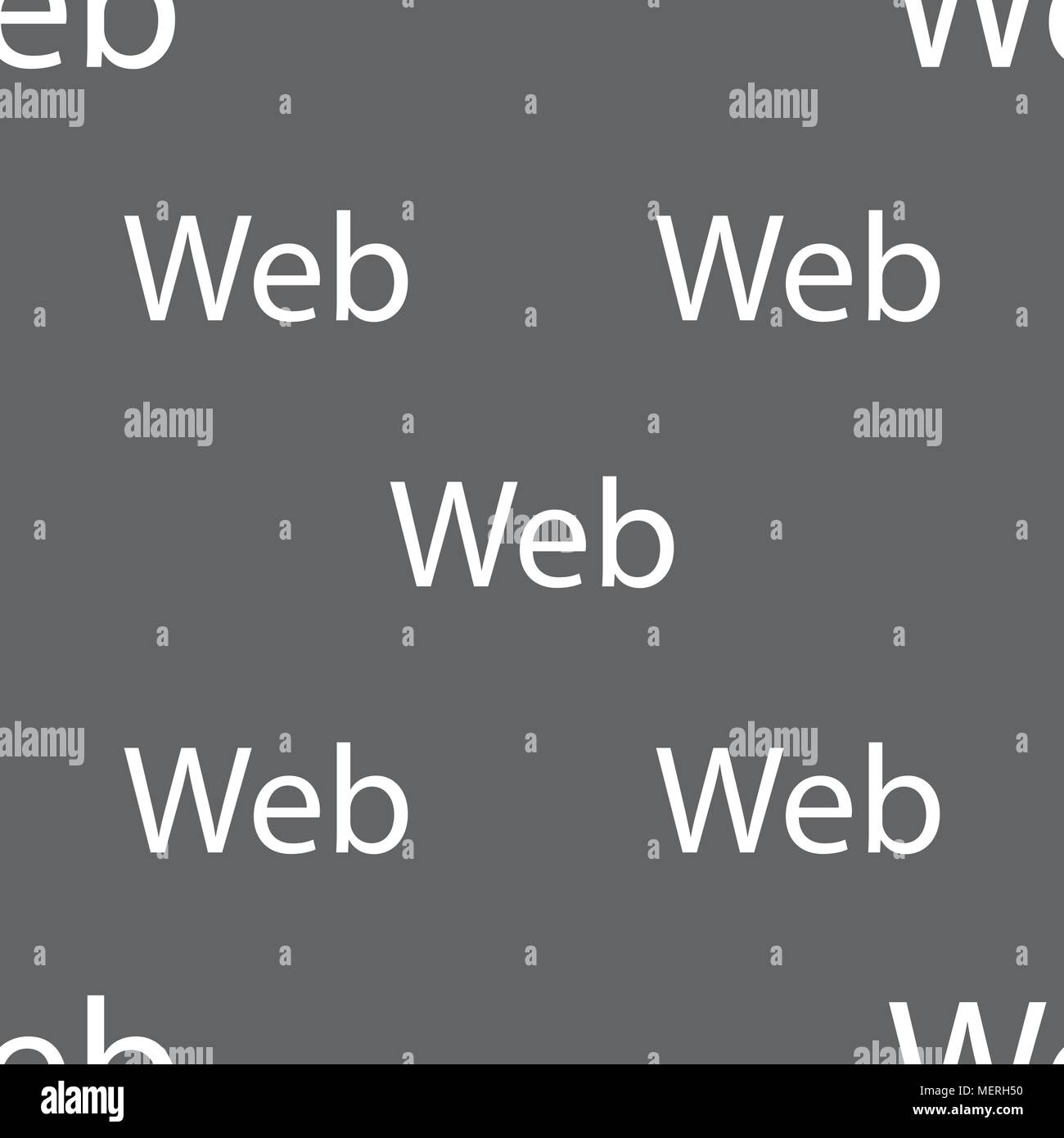 Web sign icon. World wide web symbol. Seamless pattern on a gray ...