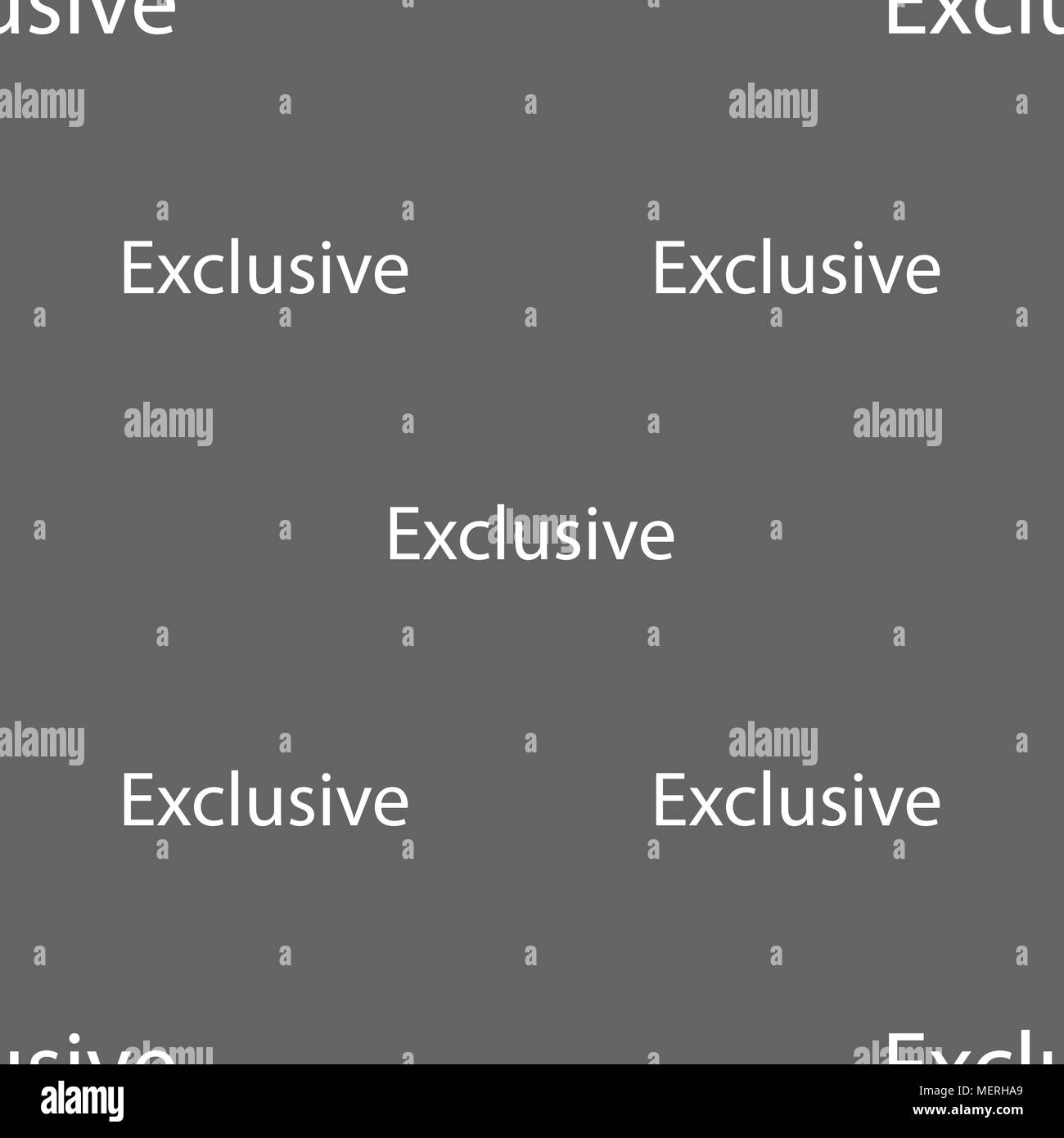 Exclusive sign icon. Special offer symbol. Seamless pattern on a gray ...