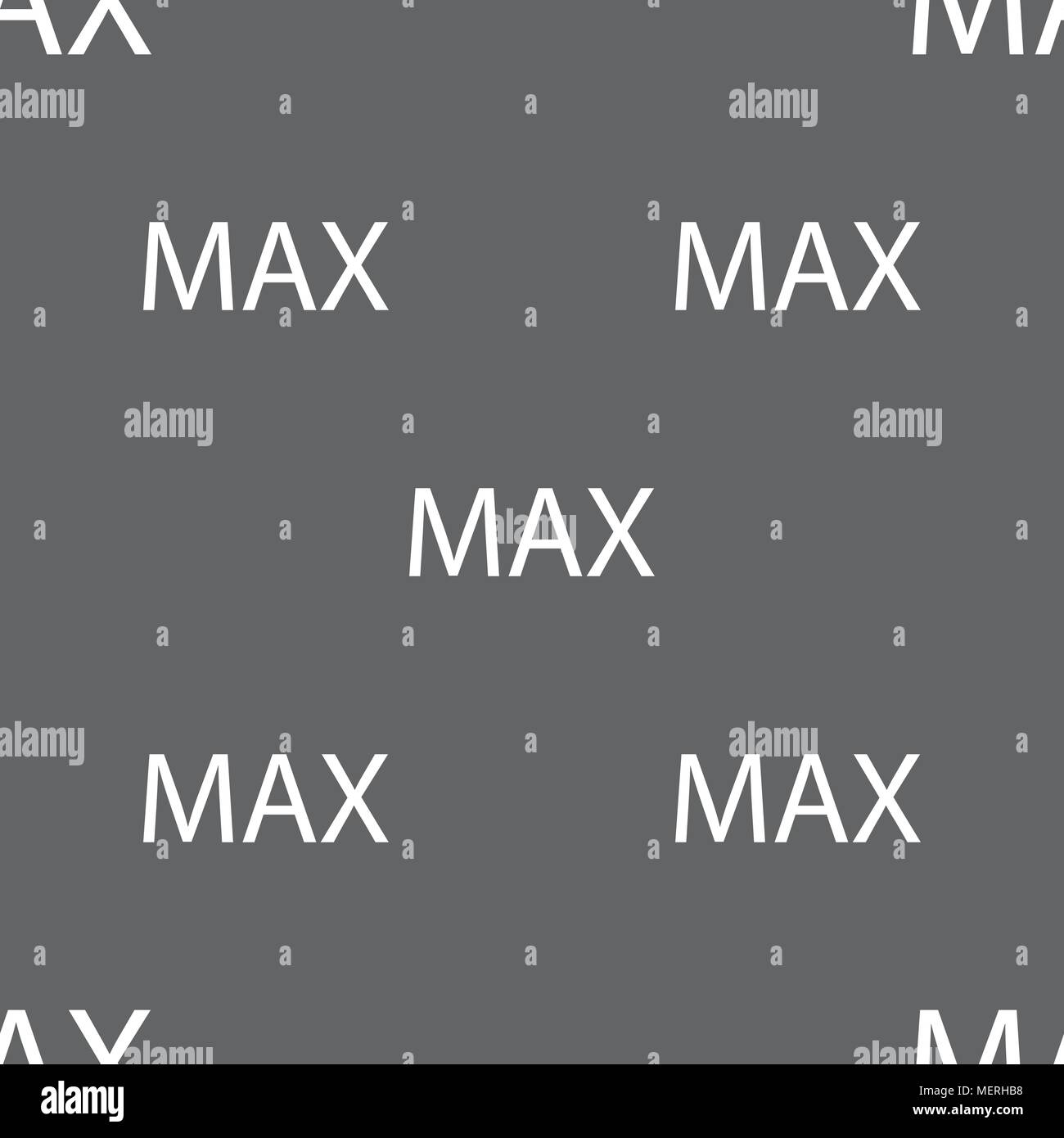 maximum sign icon. Seamless pattern on a gray background. Vector ...