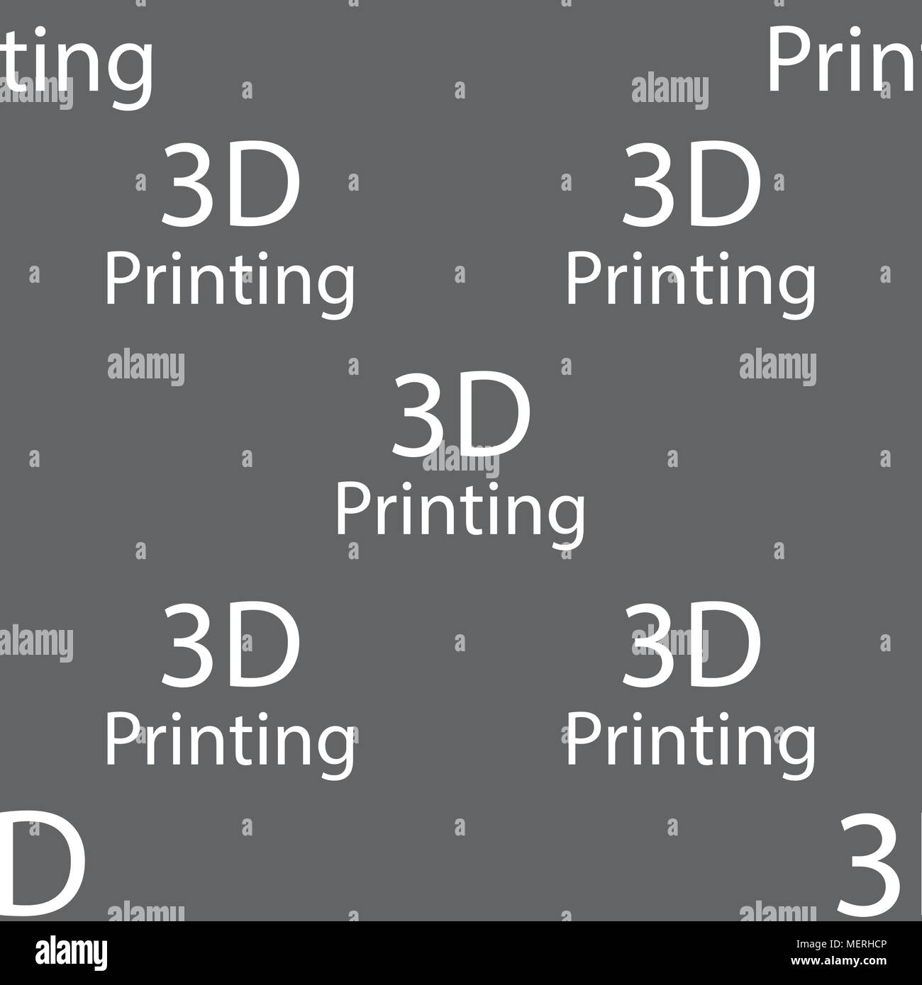 3D Print sign icon. 3d-Printing symbol. Seamless pattern on a gray ...