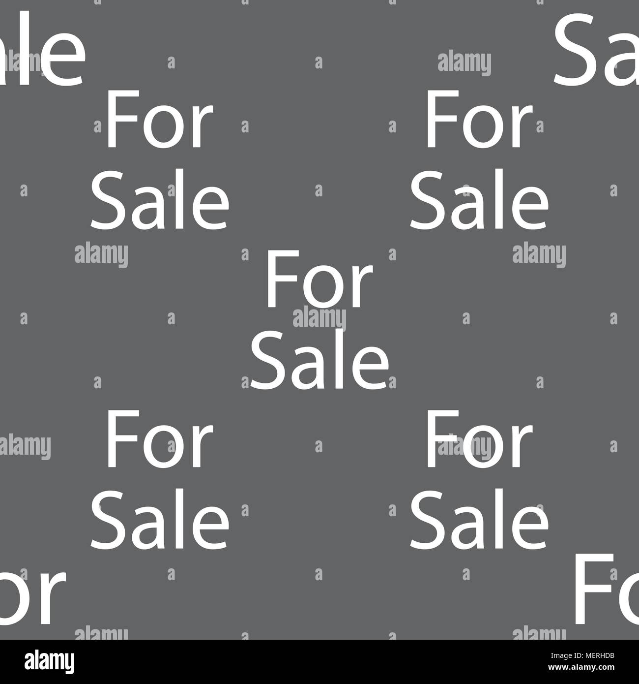 For sale sign icon. Real estate selling. Seamless pattern on a gray ...