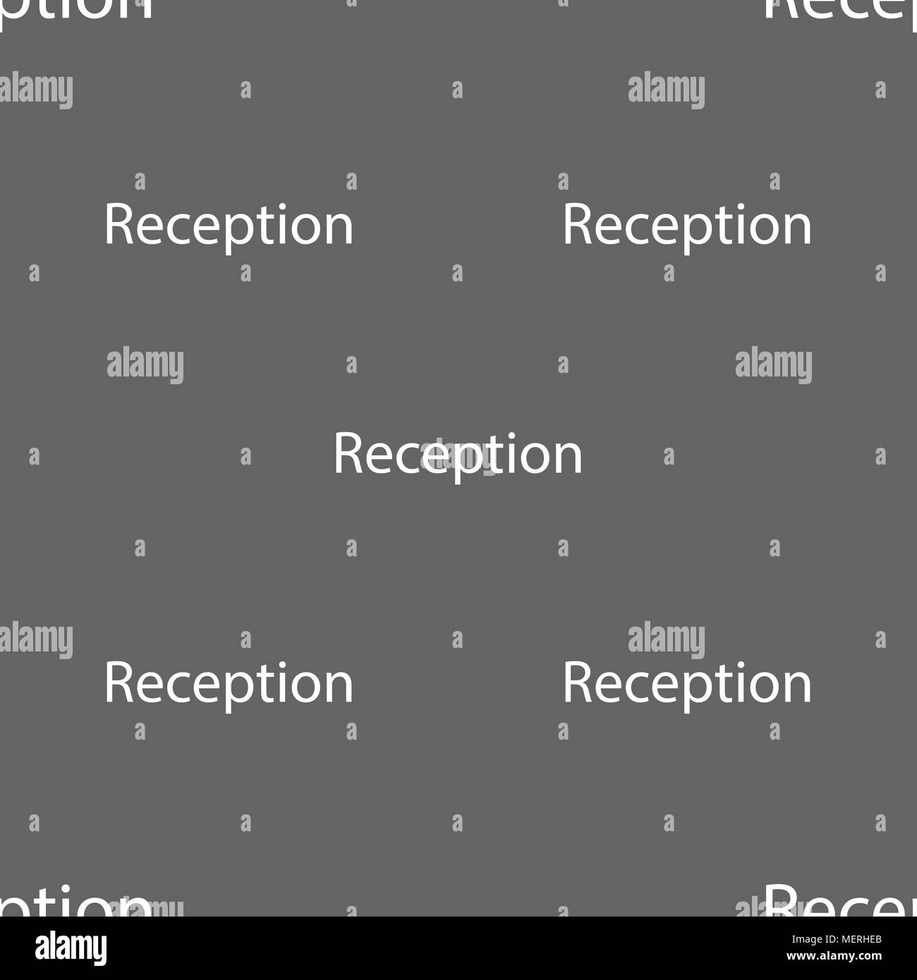 Reception sign icon. Hotel registration table symbol. Seamless pattern ...