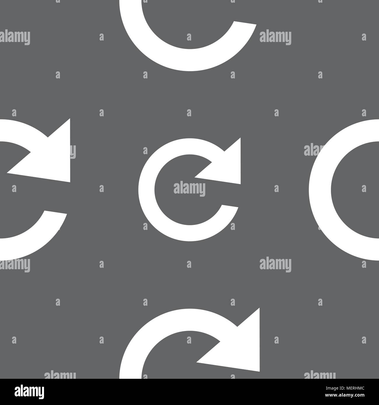 update sign icon. Full rotation arrow symbol. Seamless pattern on a ...