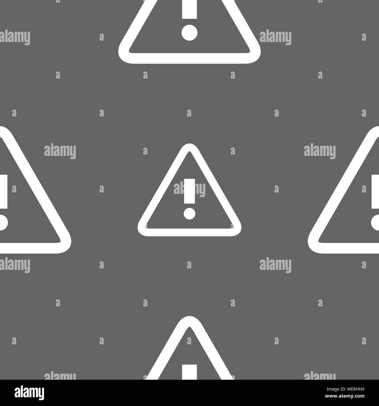 Attention caution sign icon. Exclamation mark. Hazard warning symbol ...