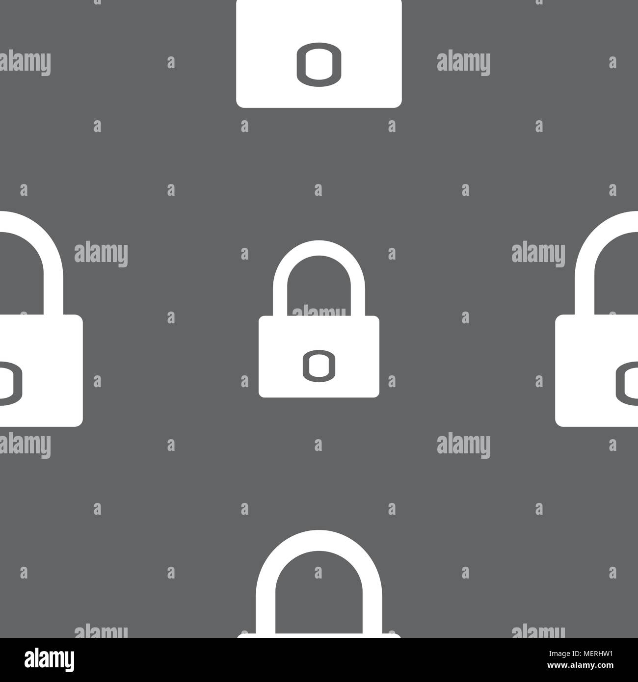 Lock sign icon. Locker symbol. Seamless pattern on a gray background ...