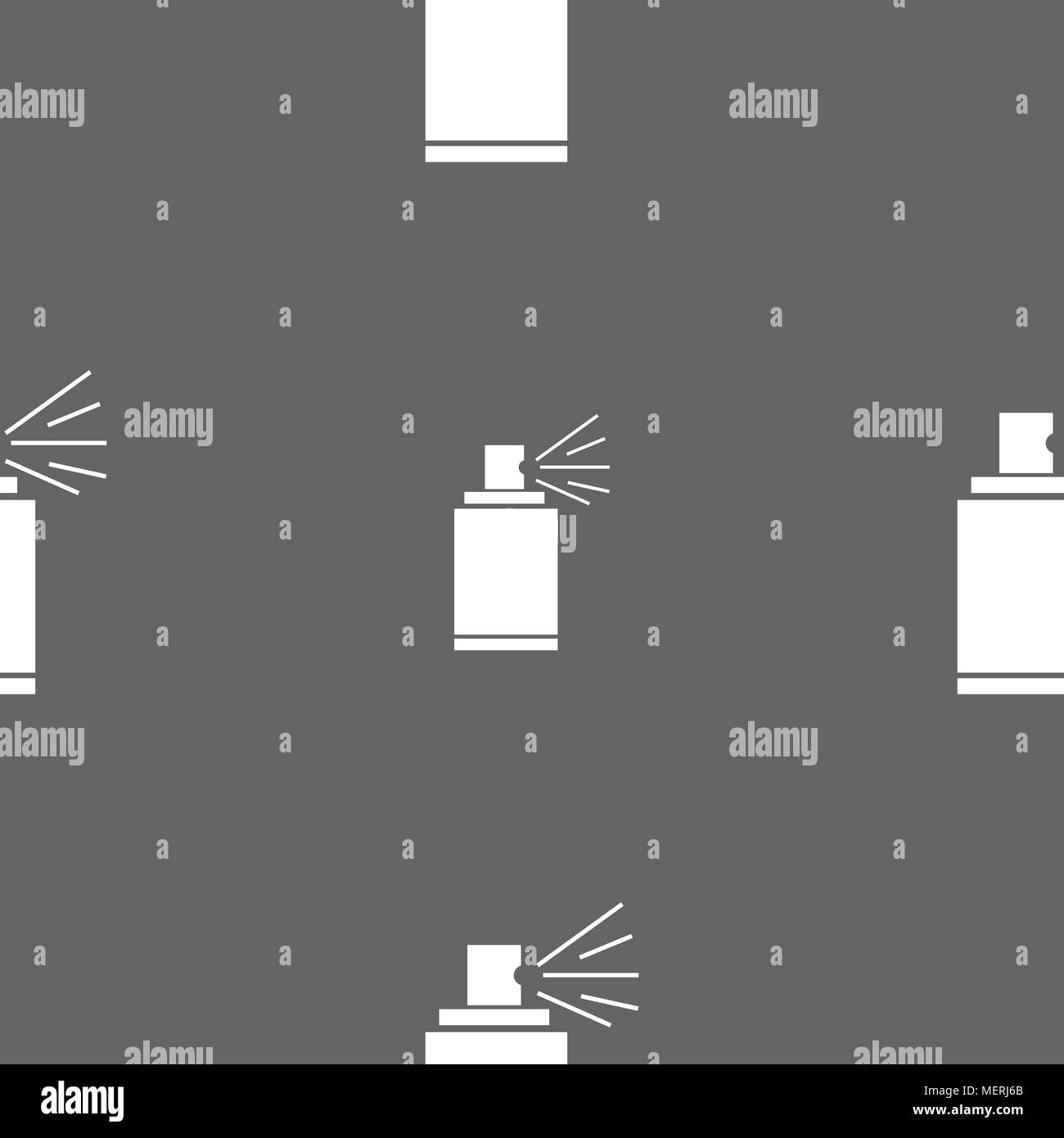 Graffiti spray can sign icon. Aerosol paint symbol. Seamless pattern on ...