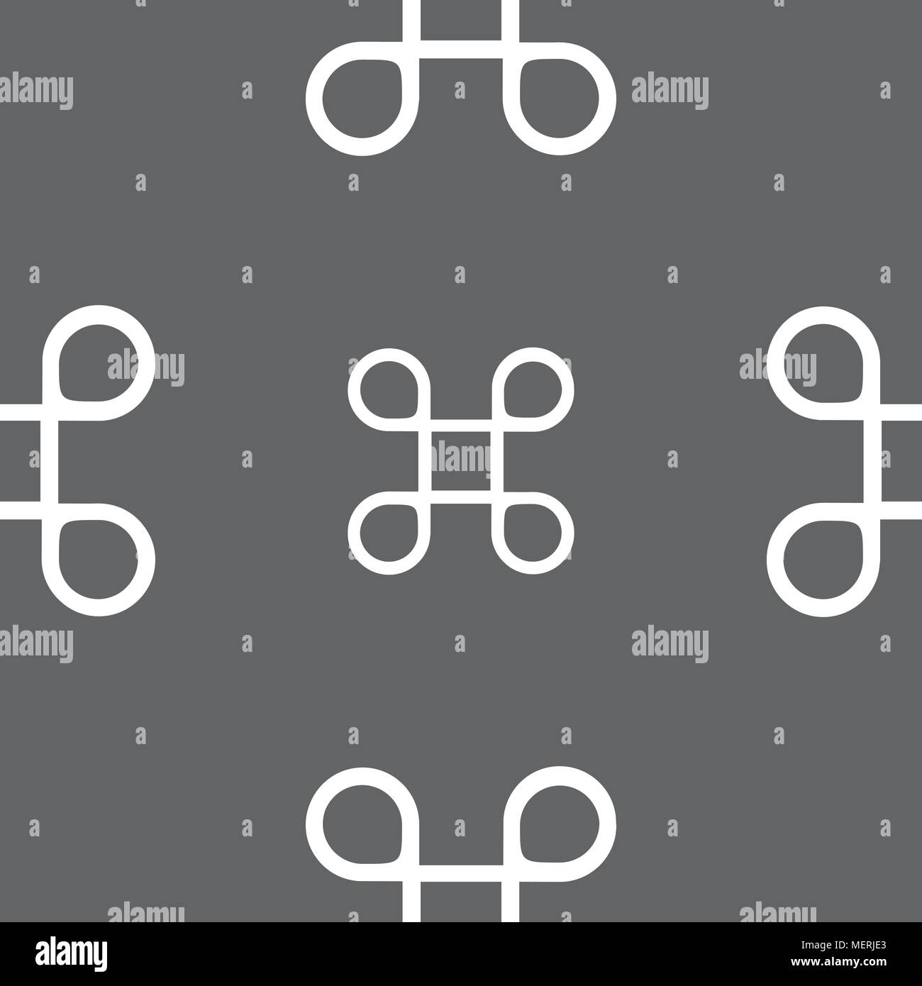 Keyboard Maestro icon. Seamless pattern on a gray background. Vector ...