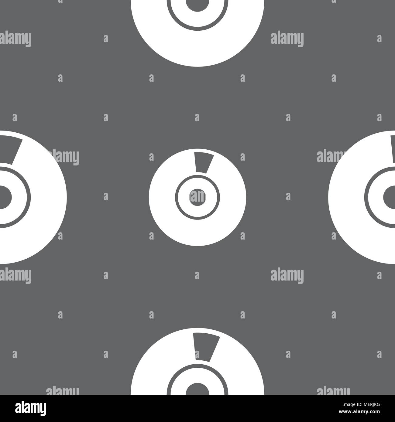 CD or DVD icon sign. Seamless pattern on a gray background. Vector ...