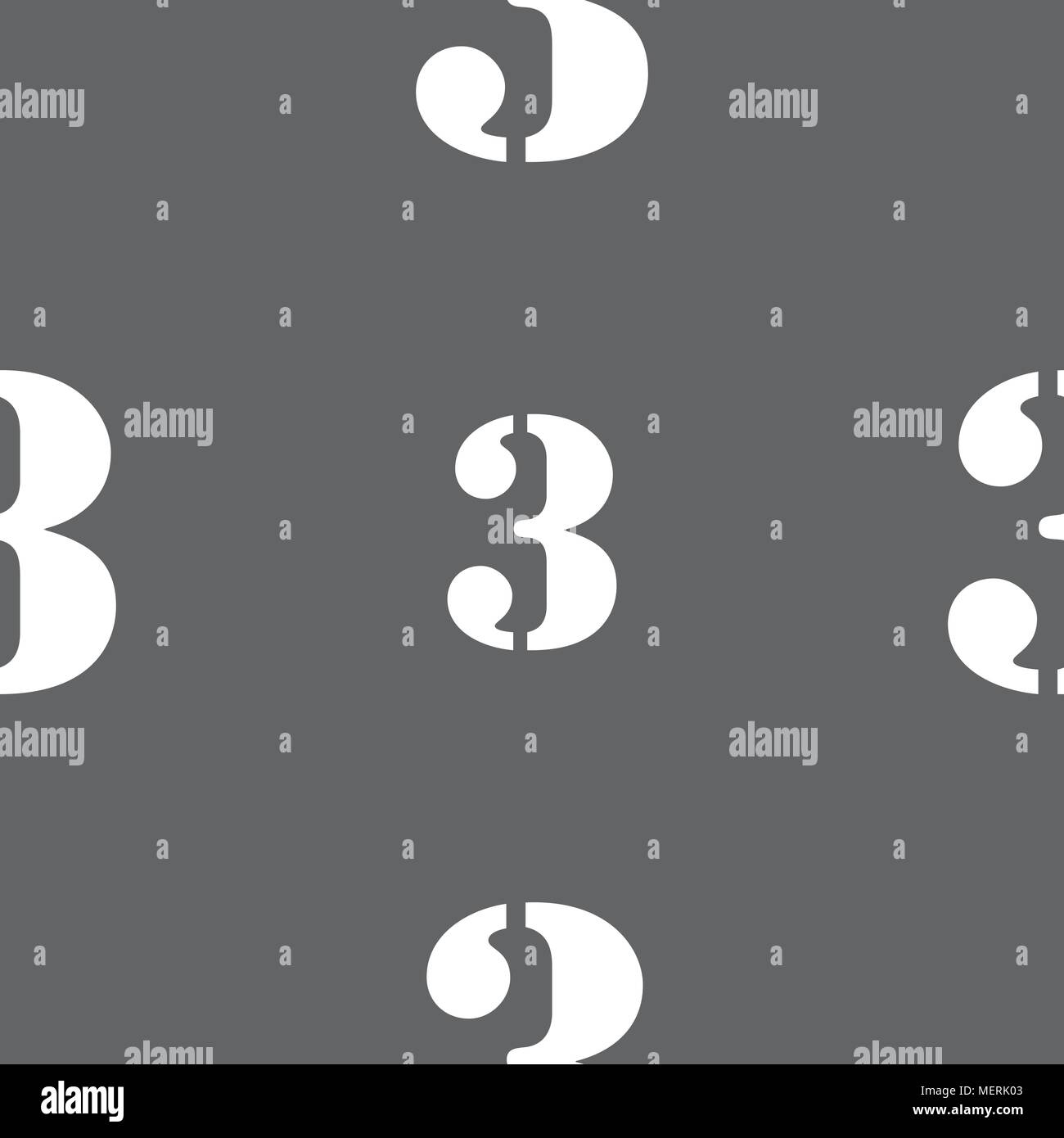 Third place award sign. Winner symbol. Step three. Seamless pattern on ...