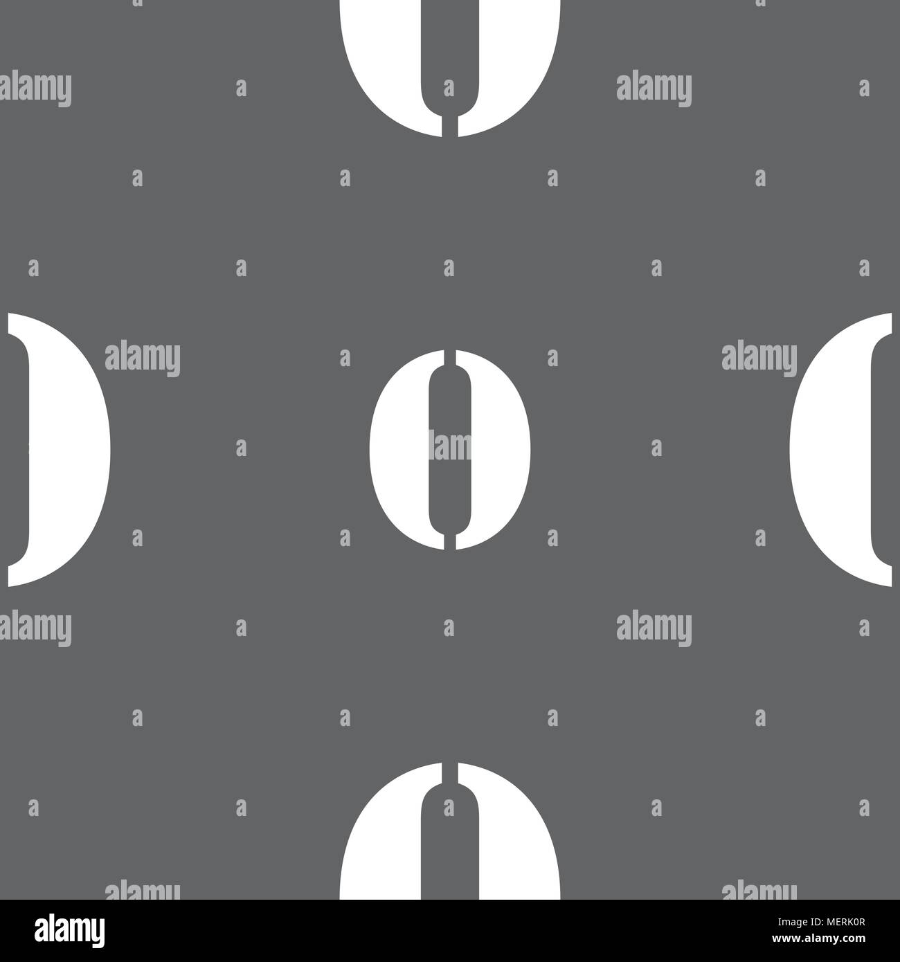 number zero icon sign. Seamless pattern on a gray background. Vector ...