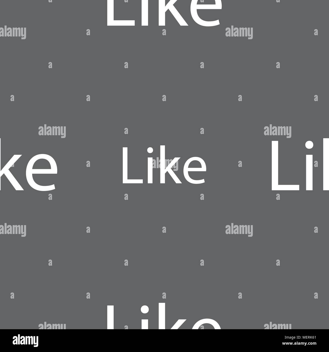 Like sign icon. Seamless pattern on a gray background. Vector ...