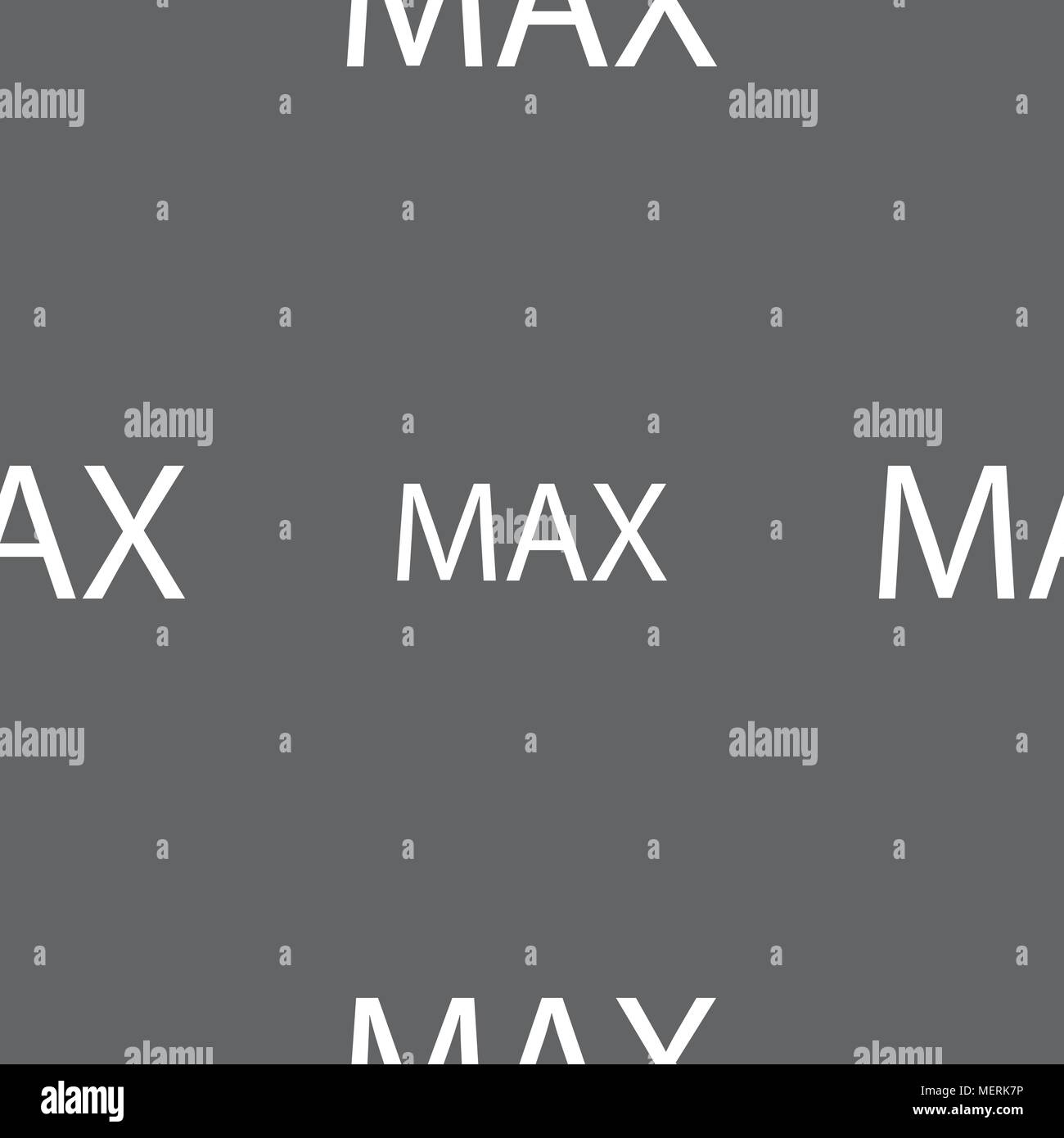 maximum sign icon. Seamless pattern on a gray background. Vector ...