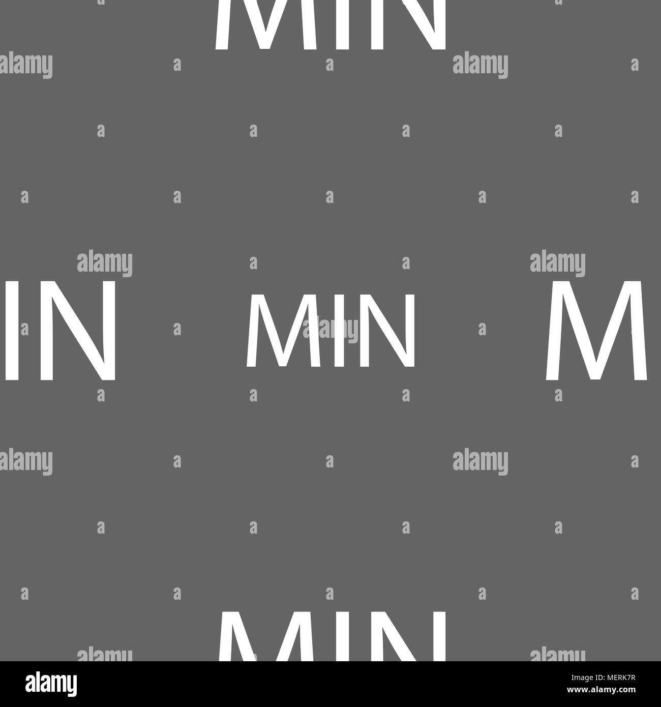 minimum sign icon. Seamless pattern on a gray background. Vector ...