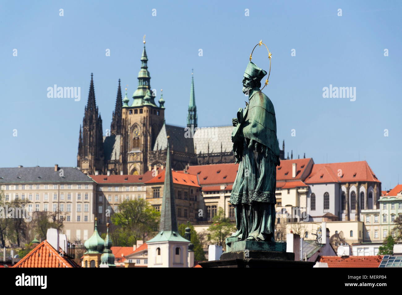 John of Nepomuk, Charles Bridge, Prague Castle, St. Vitus Cathedral ...