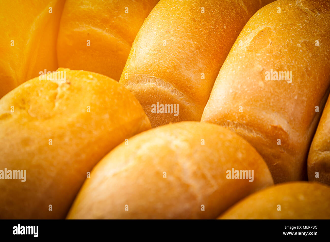 Line of bread rolls hi-res stock photography and images - Alamy