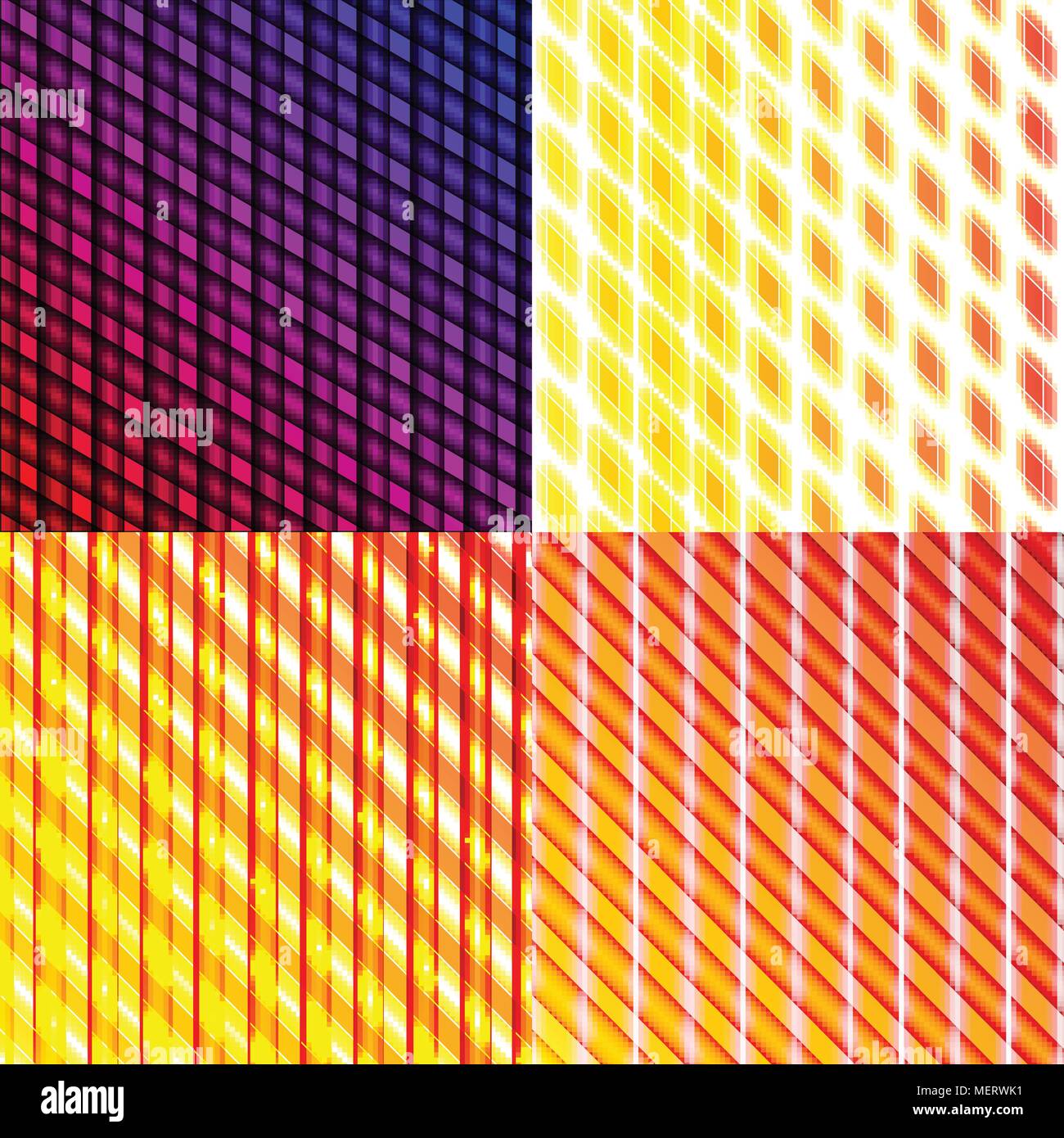 Set of Stylized abstract background glowing lines. Vector illustration ...