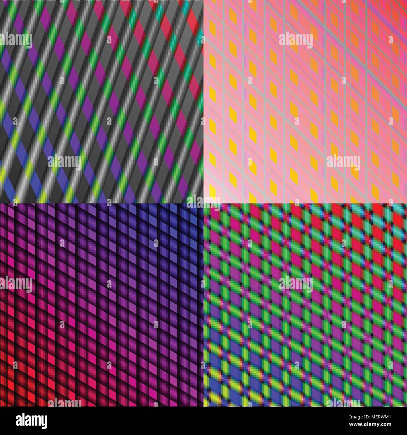 Set of Stylized abstract background glowing lines. Vector illustration ...