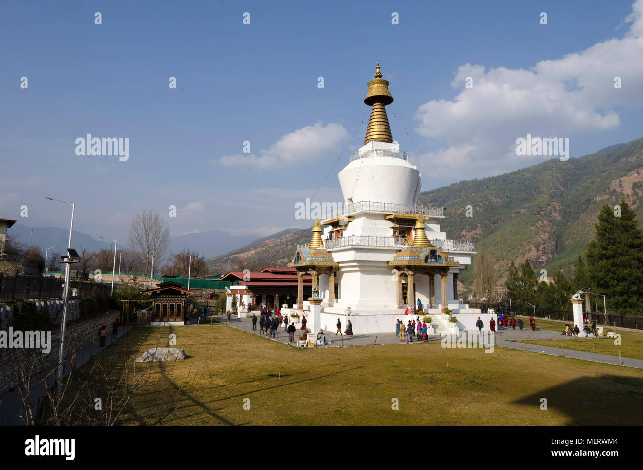 Thimphu bhutan memorial chorten hi-res stock photography and images - Alamy