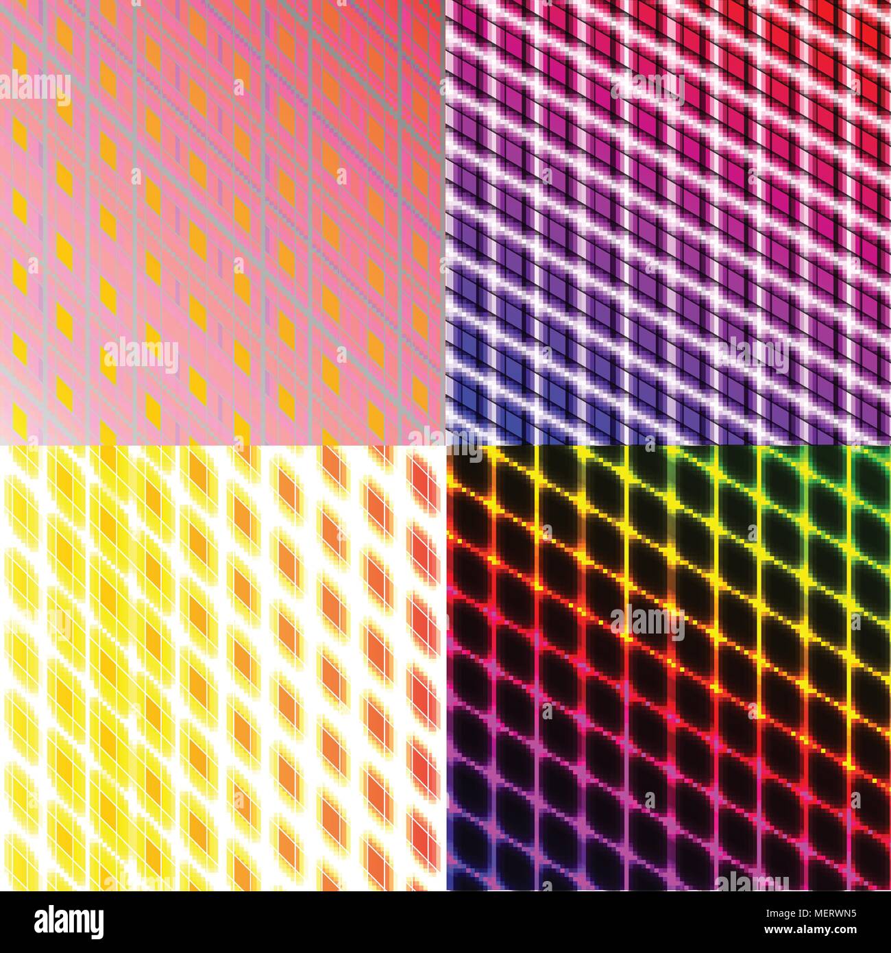 Set of Stylized abstract background glowing lines. Vector illustration ...