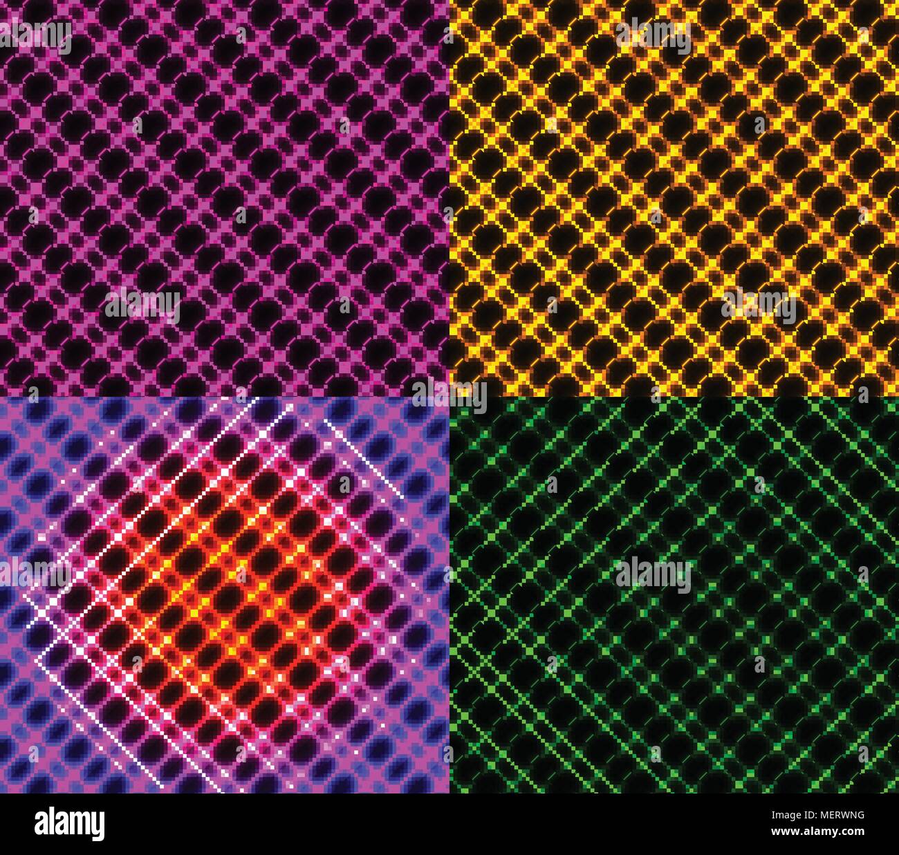 Set of dark abstract spectrum background lines. Vector illustration ...
