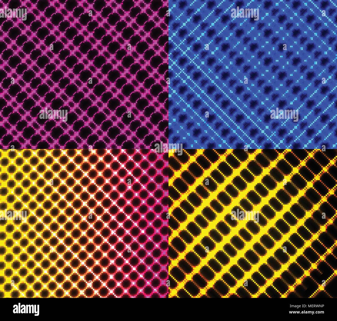 Set of dark abstract spectrum background lines. Vector illustration ...