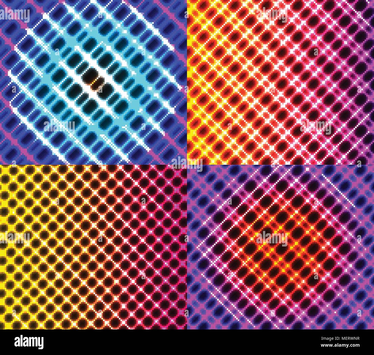 Set of dark abstract spectrum background lines. Vector illustration ...