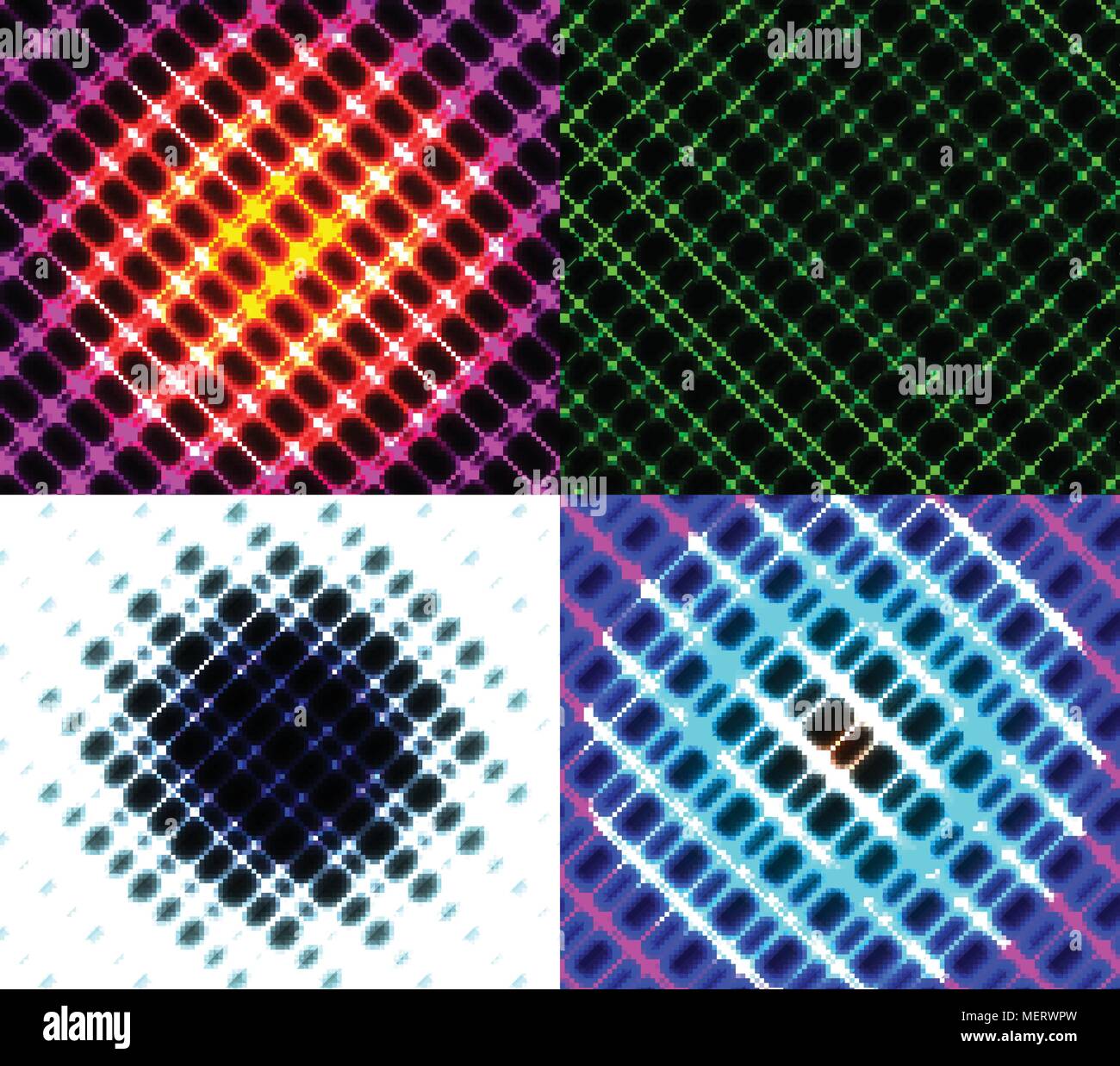 Set of dark abstract spectrum background lines. Vector illustration ...