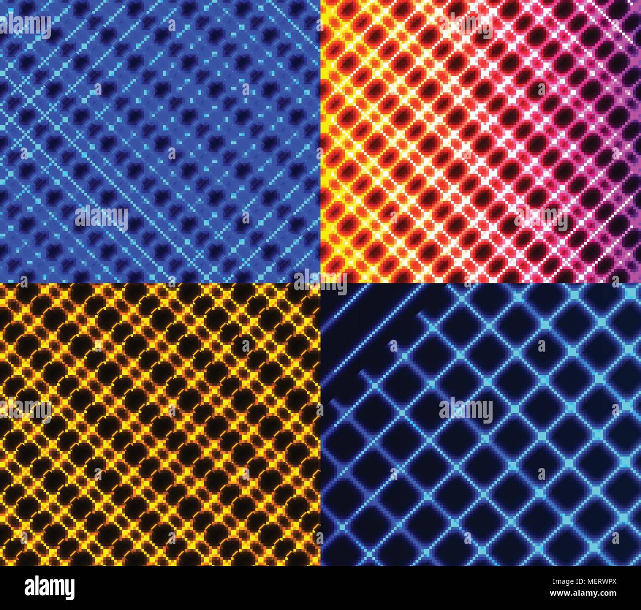 Set of dark abstract spectrum background lines. Vector illustration ...