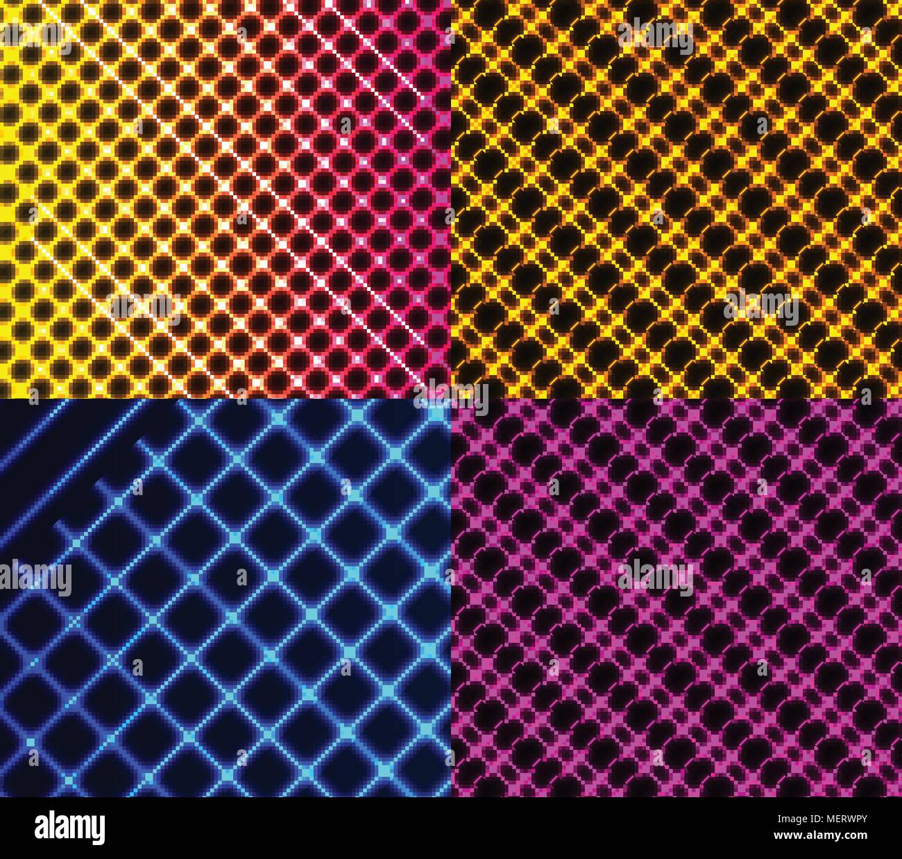 Set of dark abstract spectrum background lines. Vector illustration ...