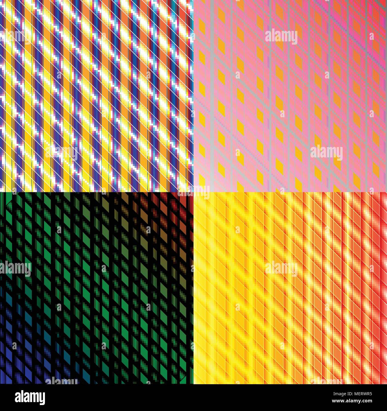 Set of dark abstract spectrum background lines. Vector illustration ...