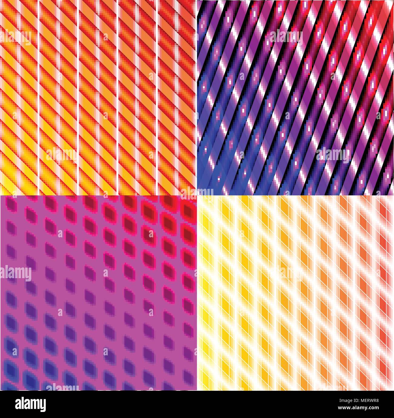 Set of dark abstract spectrum background lines. Vector illustration ...