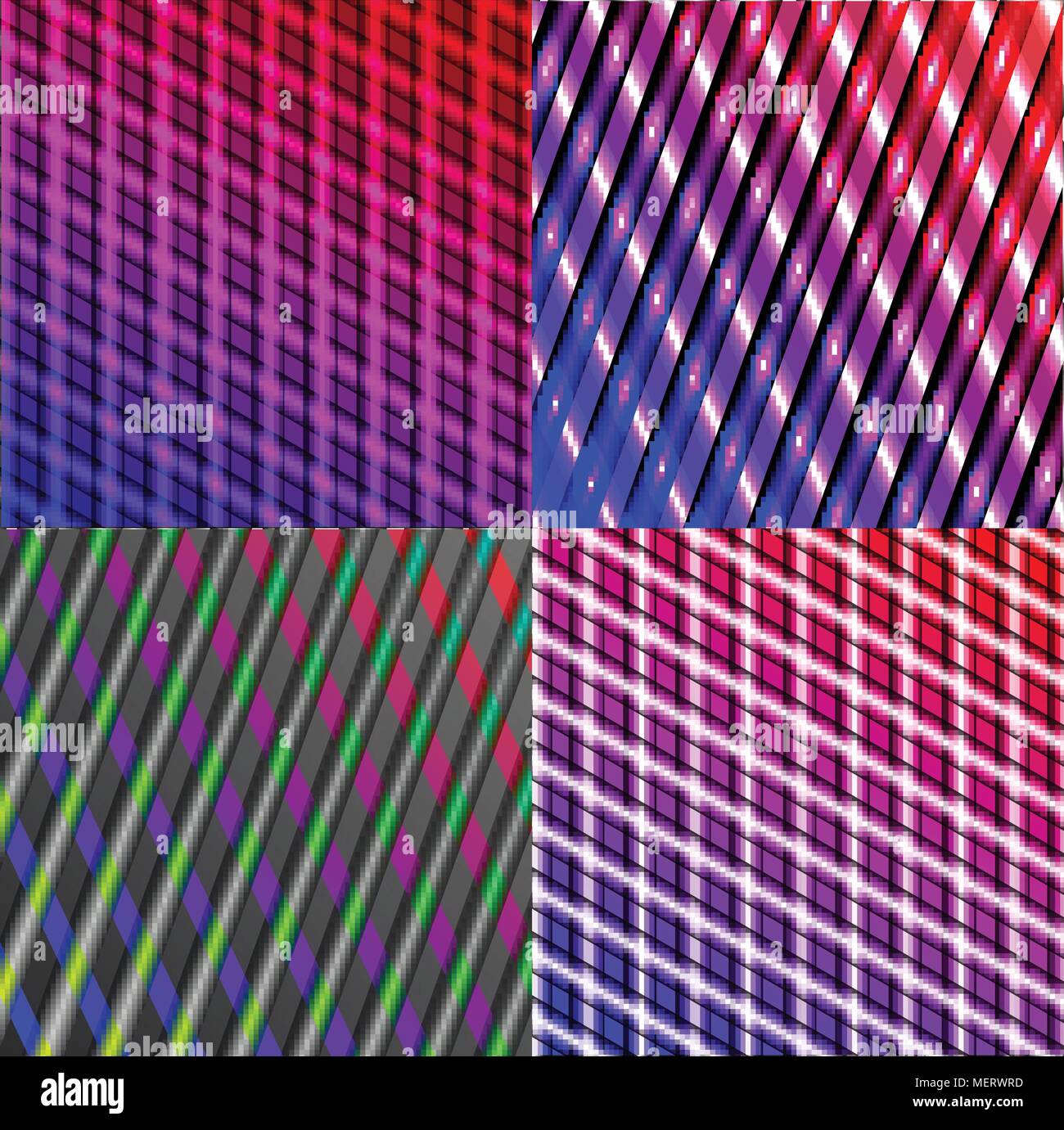 Set of dark abstract spectrum background lines. Vector illustration ...