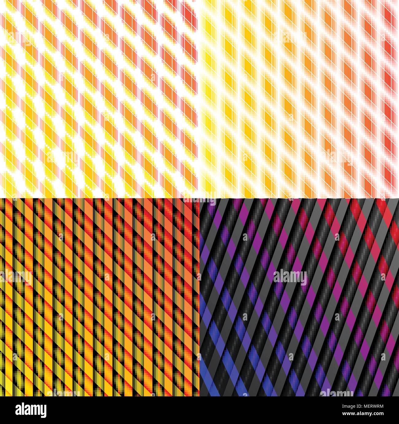 Set of dark abstract spectrum background lines. Vector illustration ...