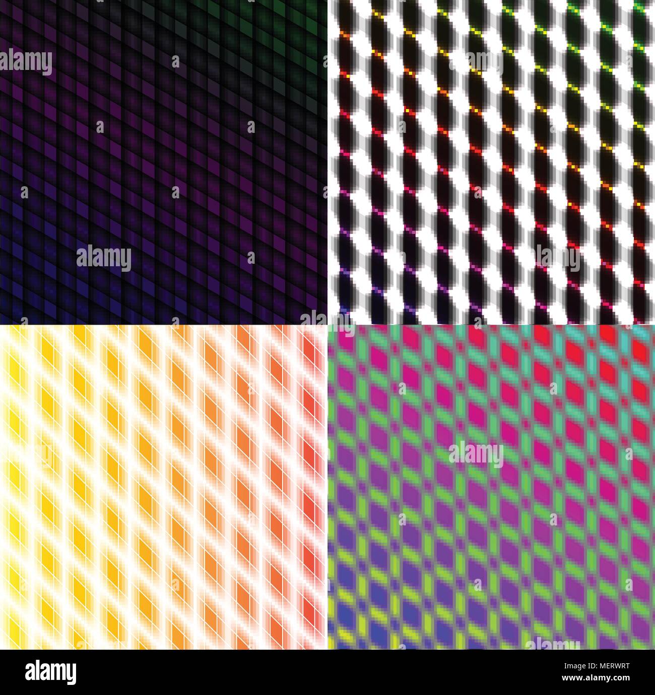 Set of dark abstract spectrum background lines. Vector illustration ...