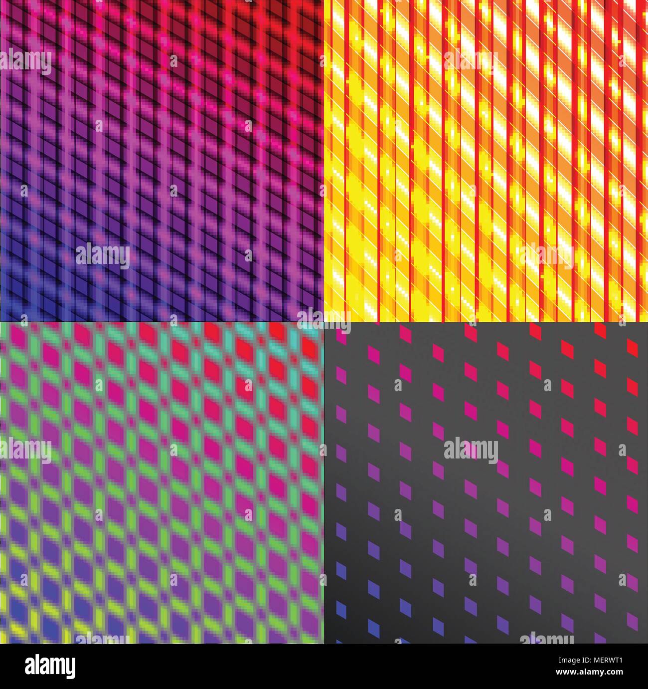 Set of dark abstract spectrum background lines. Vector illustration ...