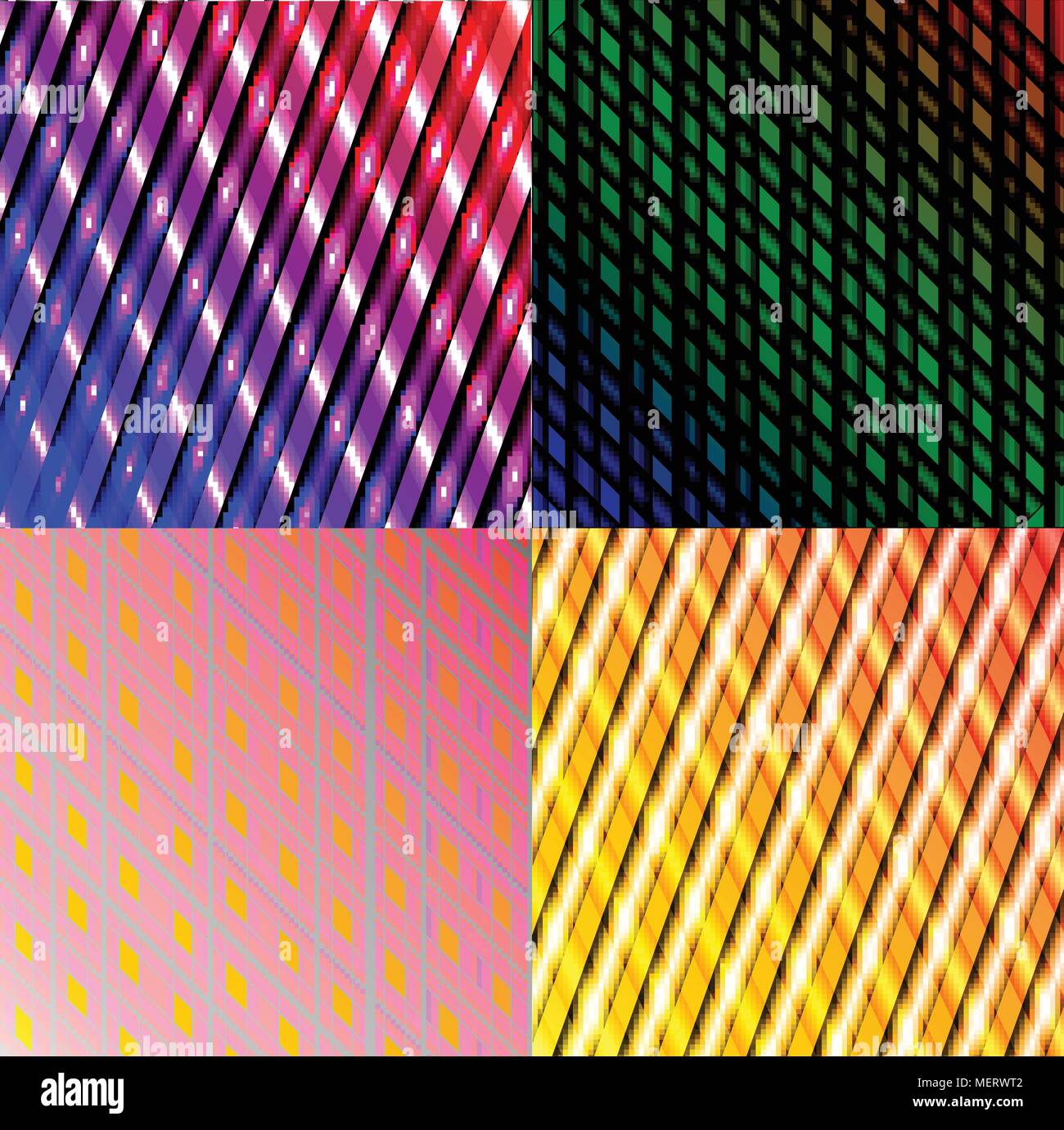 Set of dark abstract spectrum background lines. Vector illustration ...