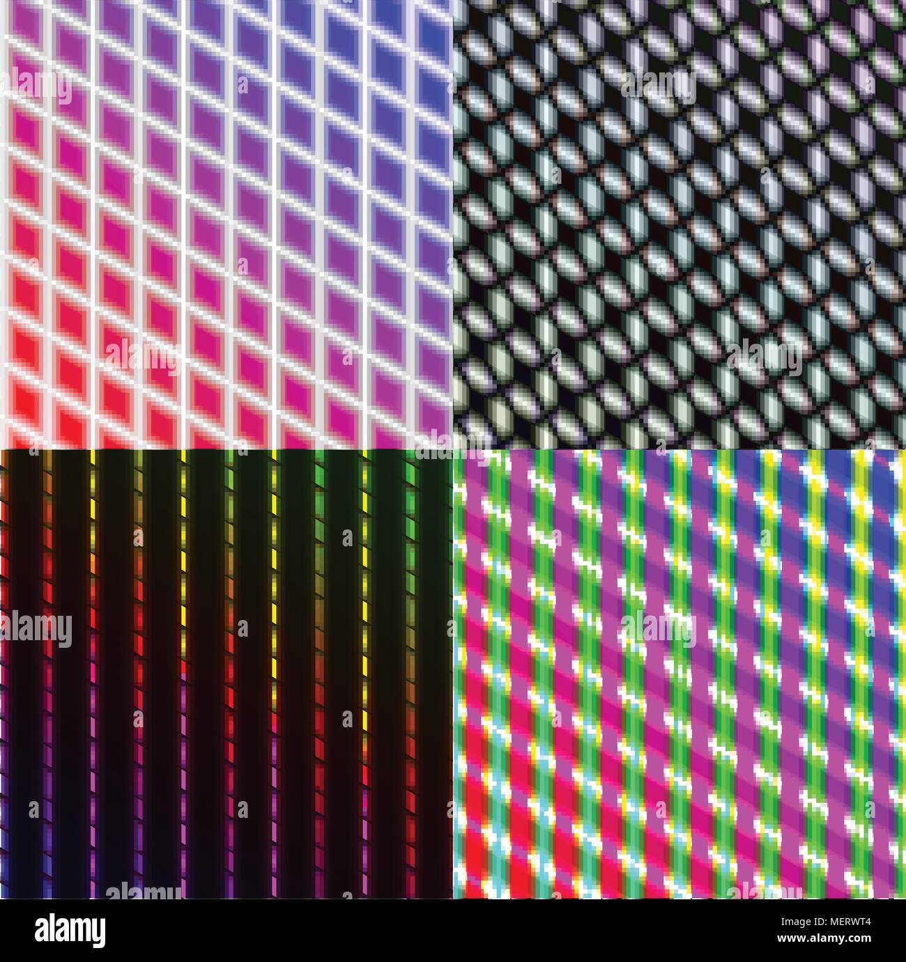 Set of dark abstract spectrum background lines. Vector illustration ...